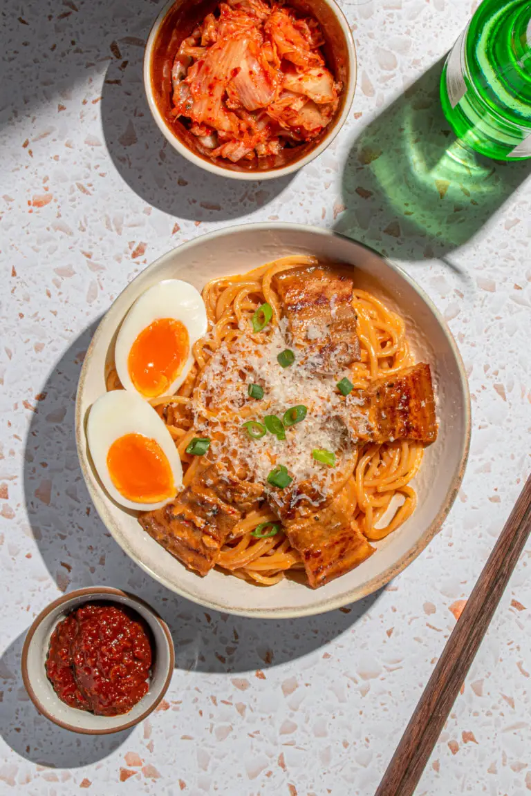 Creamy Korean Ssamjang (쌈장) Pasta Recipe - EricTriesIt