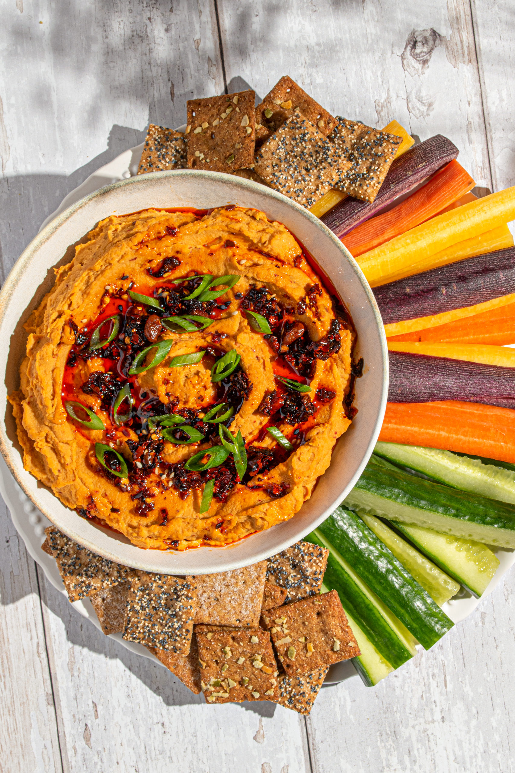 Spicy Chili Crisp Lao Gan Ma (老干妈) Hummus