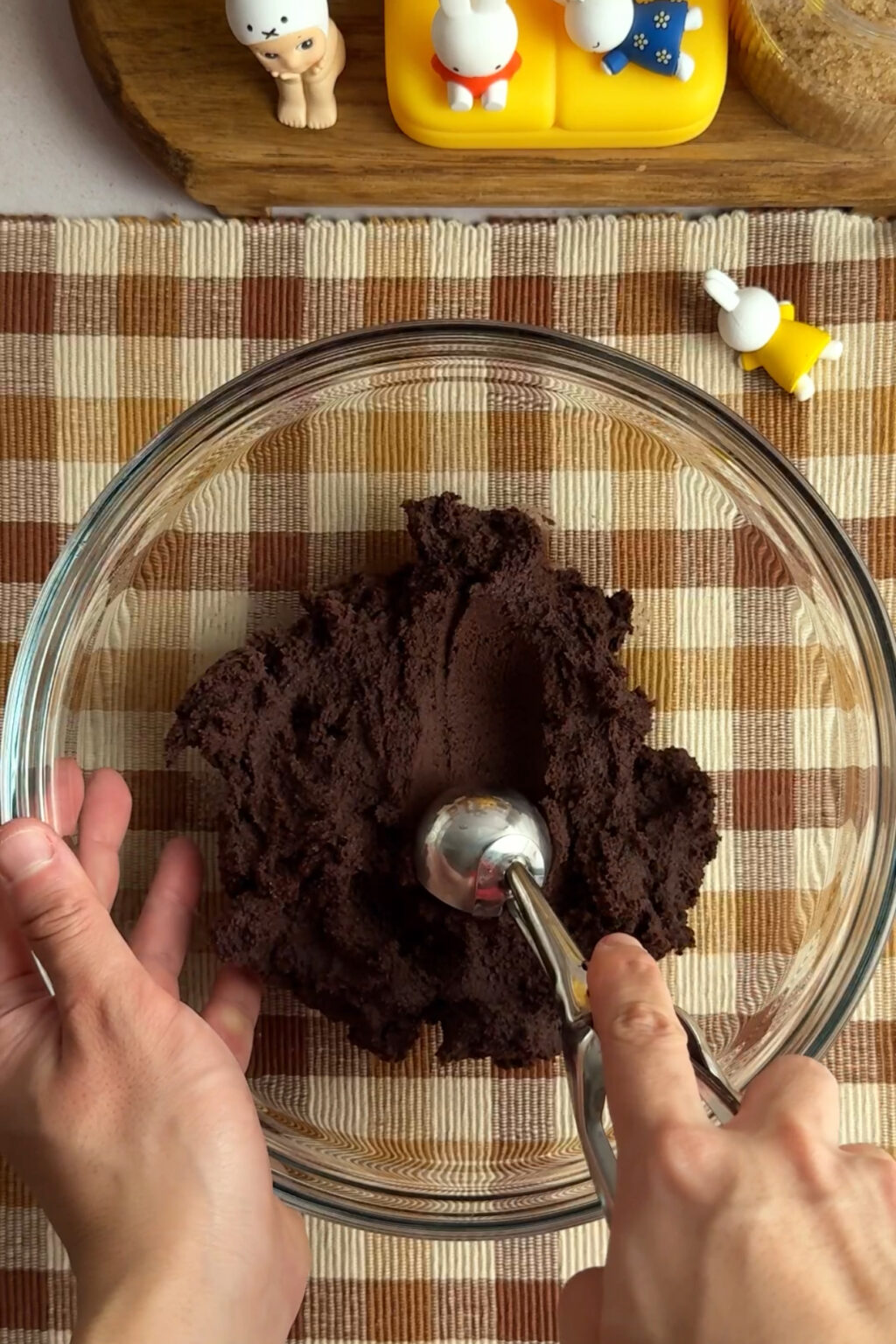 Easy Miffy Chocolate Thumbprint Cookies Recipe - EricTriesIt