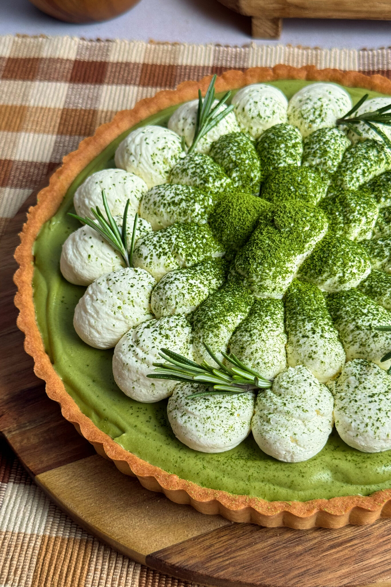 Easy Matcha Cheesecake Tart - EricTriesIt