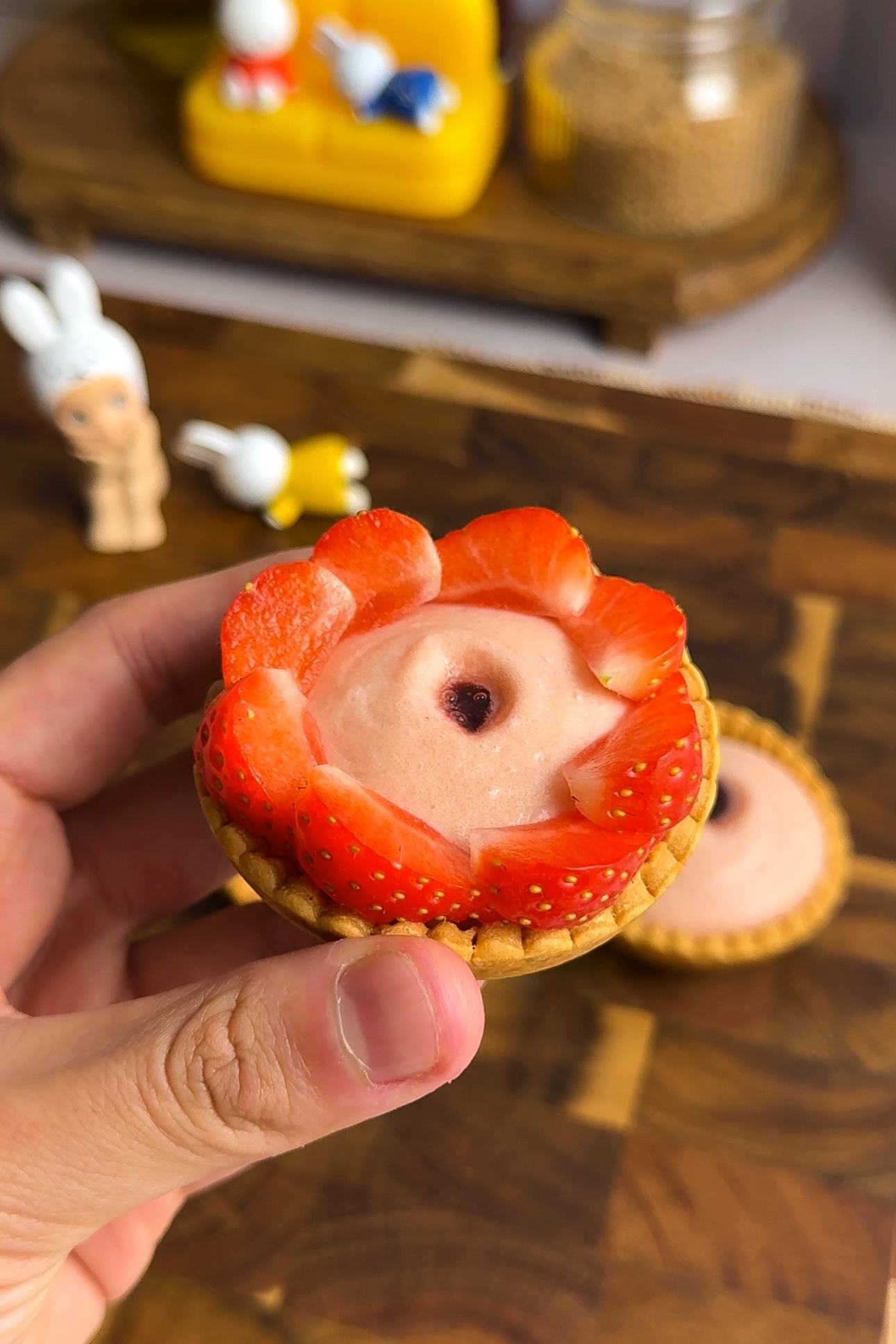 Miffy Strawberry Cheesecake Tartlets - EricTriesIt