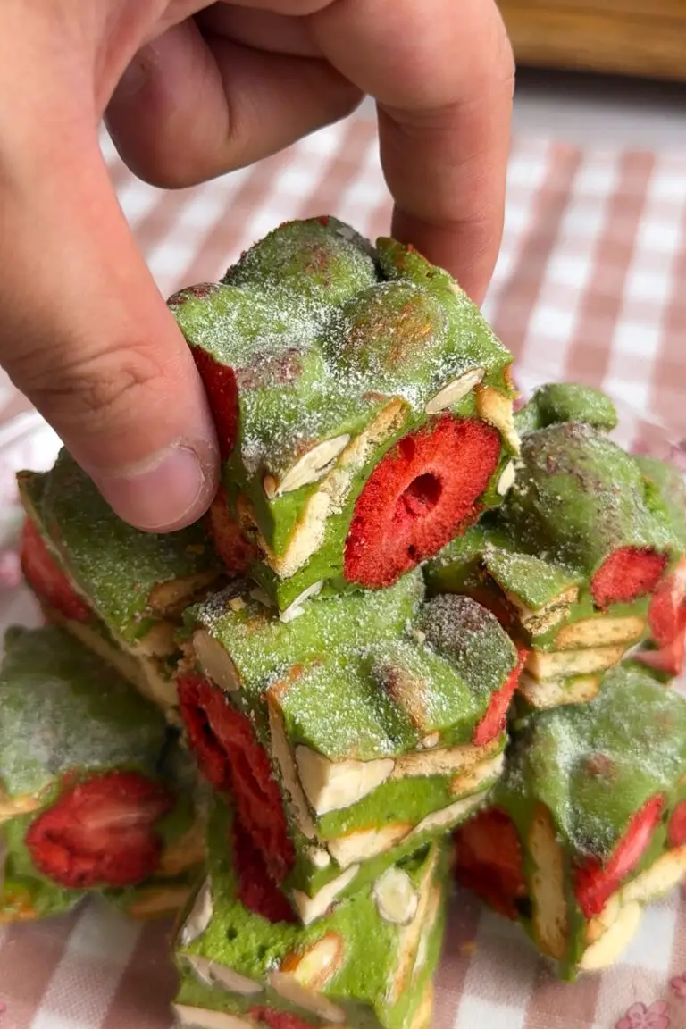 Matcha Snowflake Crisps 雪花酥 (Milk Nougat) - EricTriesIt