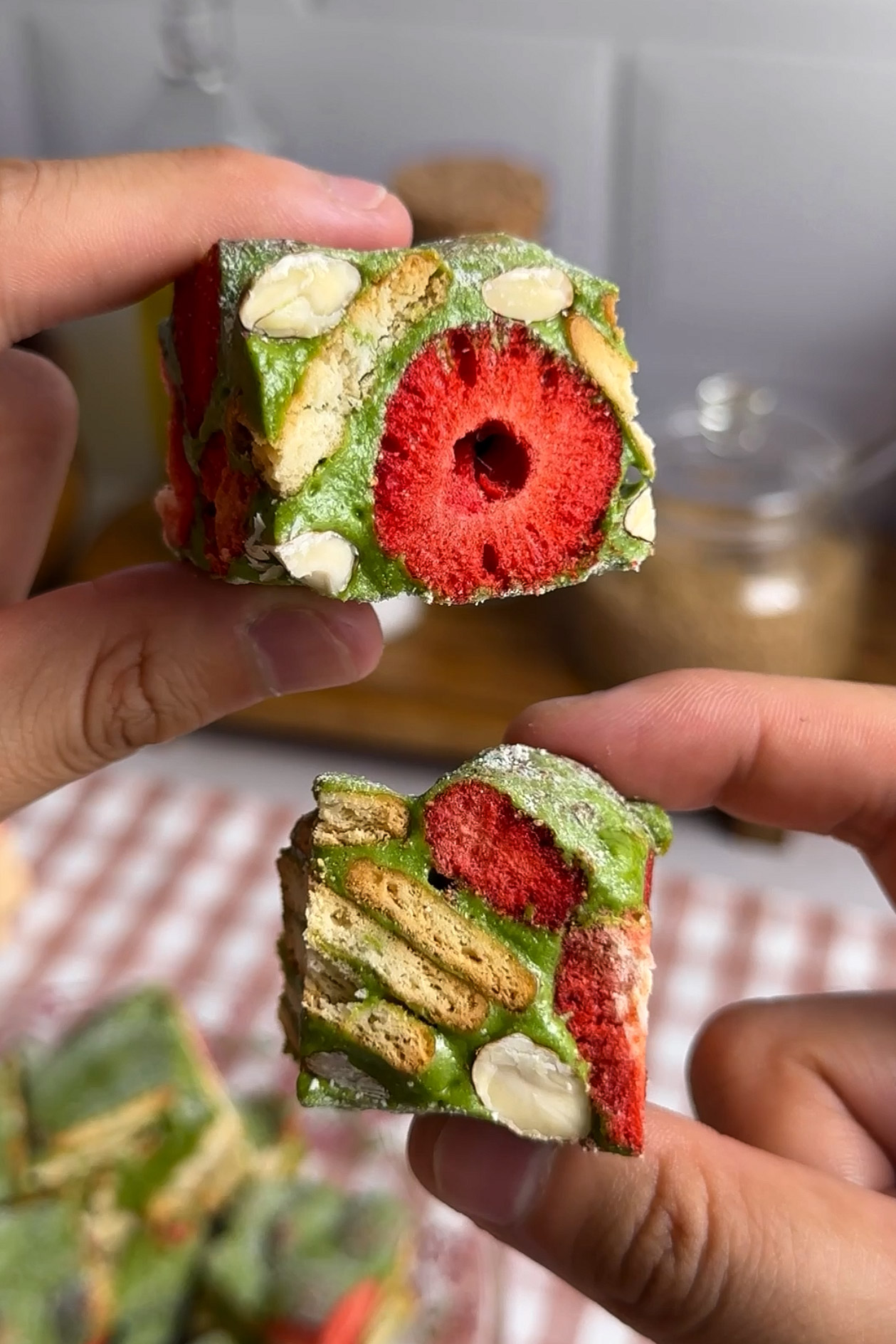 Matcha Snowflake Crisps 雪花酥 (Milk Nougat) - EricTriesIt