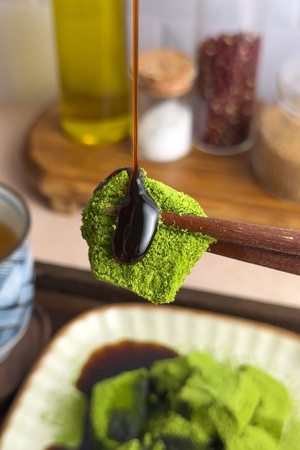 Matcha Warabi Mochi - EricTriesIt