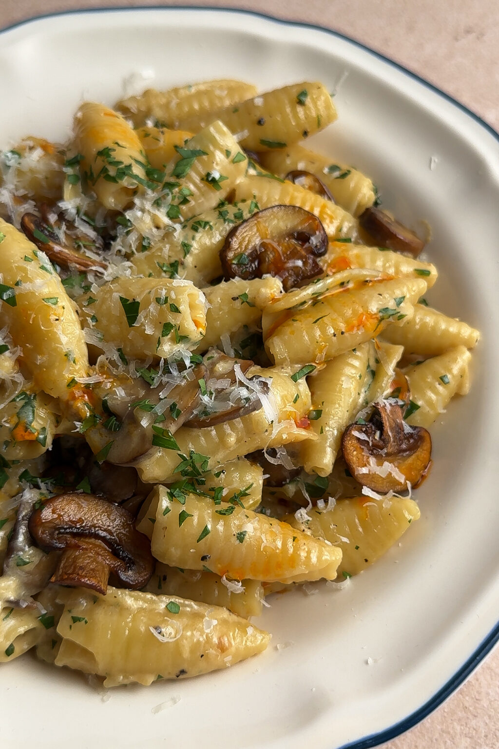 Creamy Miso Mushroom Pasta - EricTriesIt