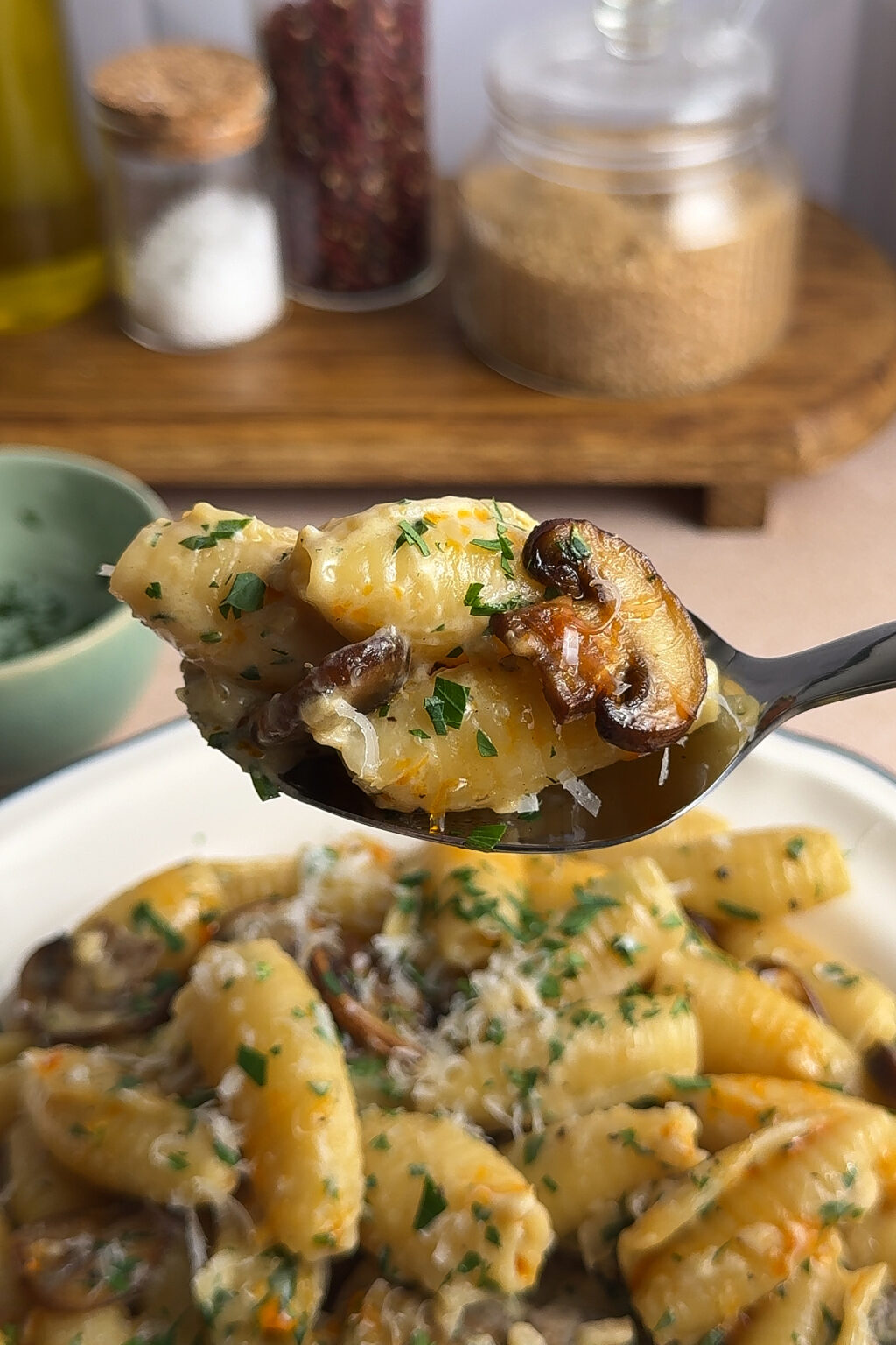 Creamy Miso Mushroom Pasta - EricTriesIt